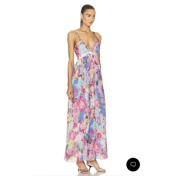 Rococo Sand | Dresses | Rococo Sand Aster Maxi Dress Pink Powder Blue ...